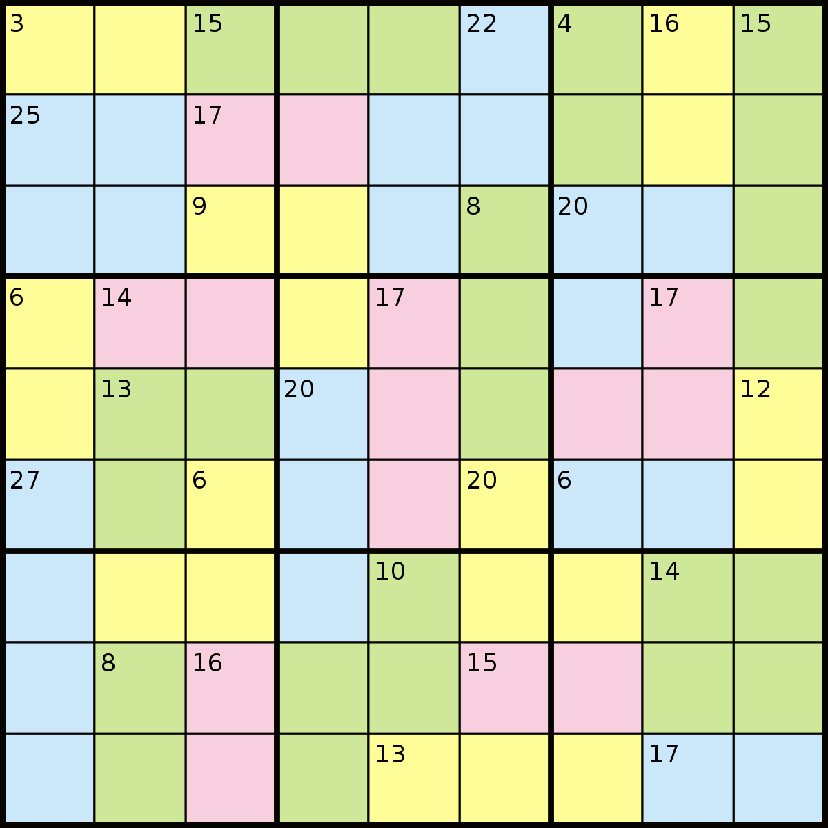 Sumoku Sudoku Printable